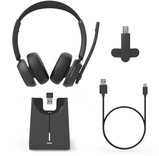 Casque Bluetooth® BT-800 Multipoint, station de charge, mono/stéréo ...