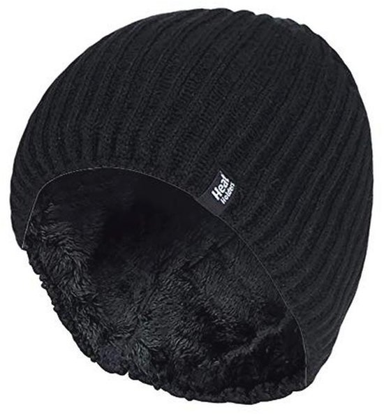 Geribbelde Thermische Fleece Beanie Muts voor Heren | bol
