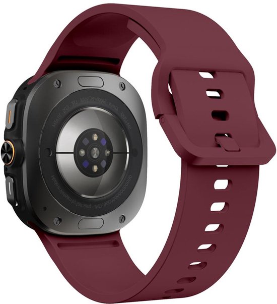 By Qubix Solid color siliconen band - Bordeaux - Geschikt voor Samsung ...