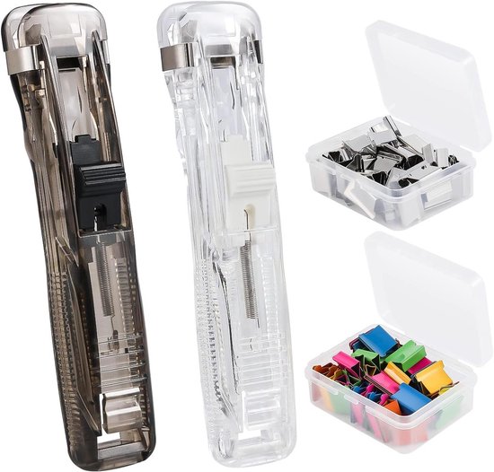 Nordivar - Handheld Paper Clam Clip Dispensers - Set van 2 stuks met ...