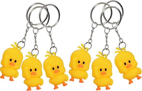 Set van 20 Kleine Gele Eend Sleutelhangers - Geluksbrenger & Bedeltje ...