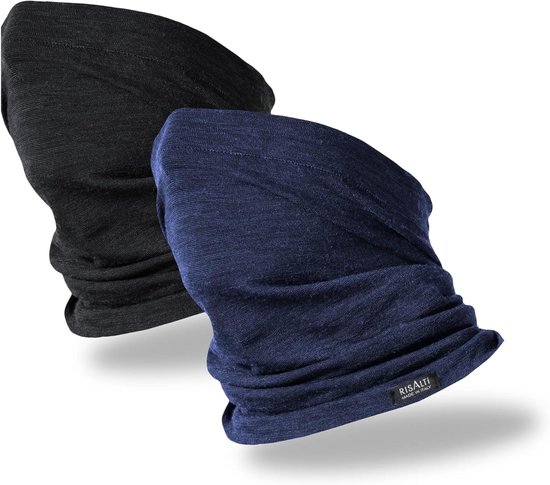 2-Pack Thermosjaal Merino Wol Uniseks - Nekwarmer & Buff voor Skiën ...