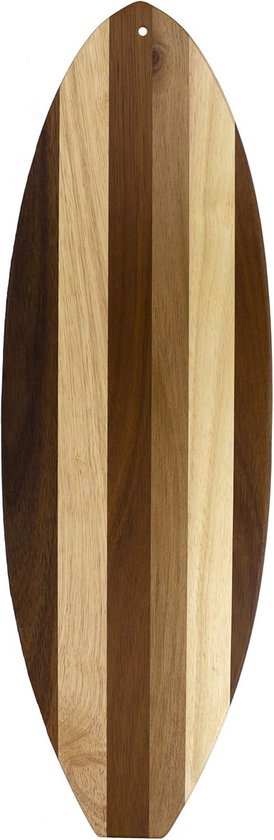 Houten Serveerplank en Snijplank in Surfplank Vorm | Rustiek Houten ...