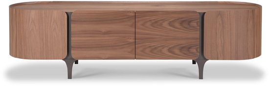 Icon Living - TV Dressoir Sarah 008 Soft-Close 200x50x55 Walnoot Poot ...