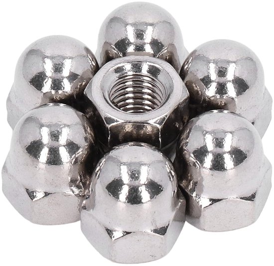 Jhubers Goods - Assortiment Kit- Acorn Cap Moer - Rvs - Hex Dome Cap ...