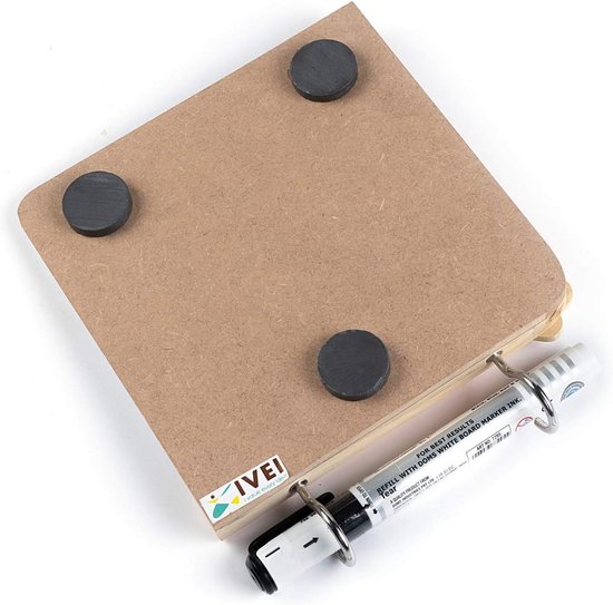 Houten To-Do Checklist Magneetbord voor Koelkast met Handgemaakte Mini ...