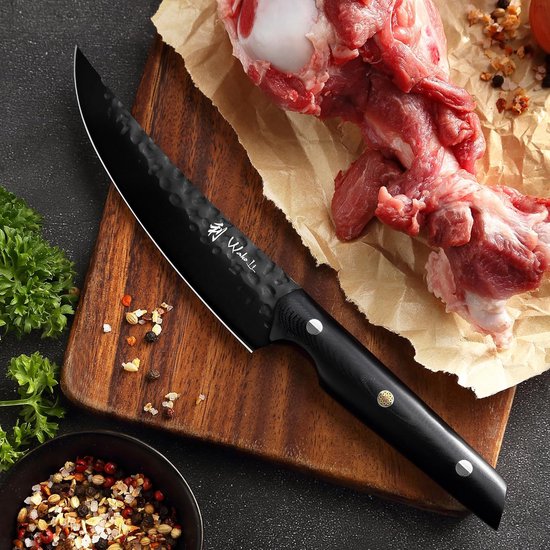 Flexibel Fileermes 15 cm RVS met Zwarte Titanium Coating | Keukenmes ...