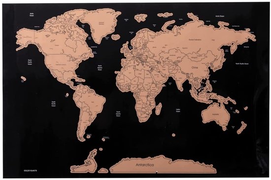 IMPERATORIS® Scratch Wereldkaart/World map - Kraskaart - Krasmap ...