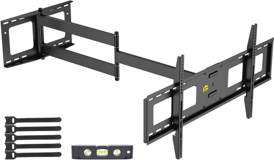 Draaibare en Kantelbare TV Wandbeugel 50-90 Inch met Lange Arm 1090 mm ...