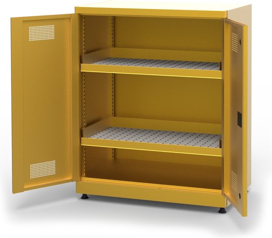 Huvema - Milieukast - chemiekast met 2 uittrekbare legborden - BL 2LB ...