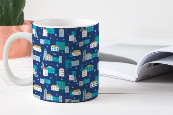 Mug - Mug à café - Hiver - Ville - Nuit - Motif - Mugs - 350 ML - Tasse ...
