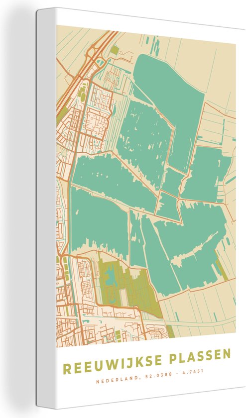 Canvas schilderij 120x180 cm - Wanddecoratie Holland - Reeuwijkse ...