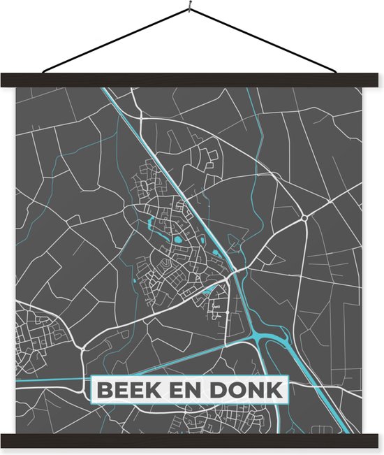 Posterhanger incl. Poster - Schoolplaat - Beek en Donk - Stadskaart - Plattegrond -... | bol