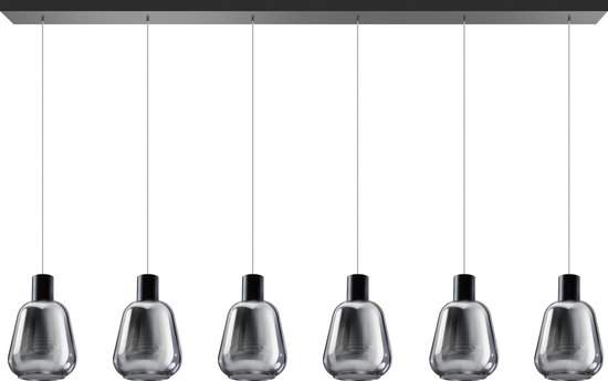 ETH Gary Hanglamp Balk 6x LED 5W Smoke | bol.com