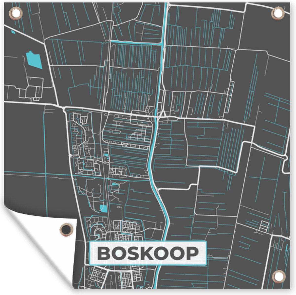 Tuindoek Boskoop - Kaart - Plattegrond - Nederland - Stadskaart ...