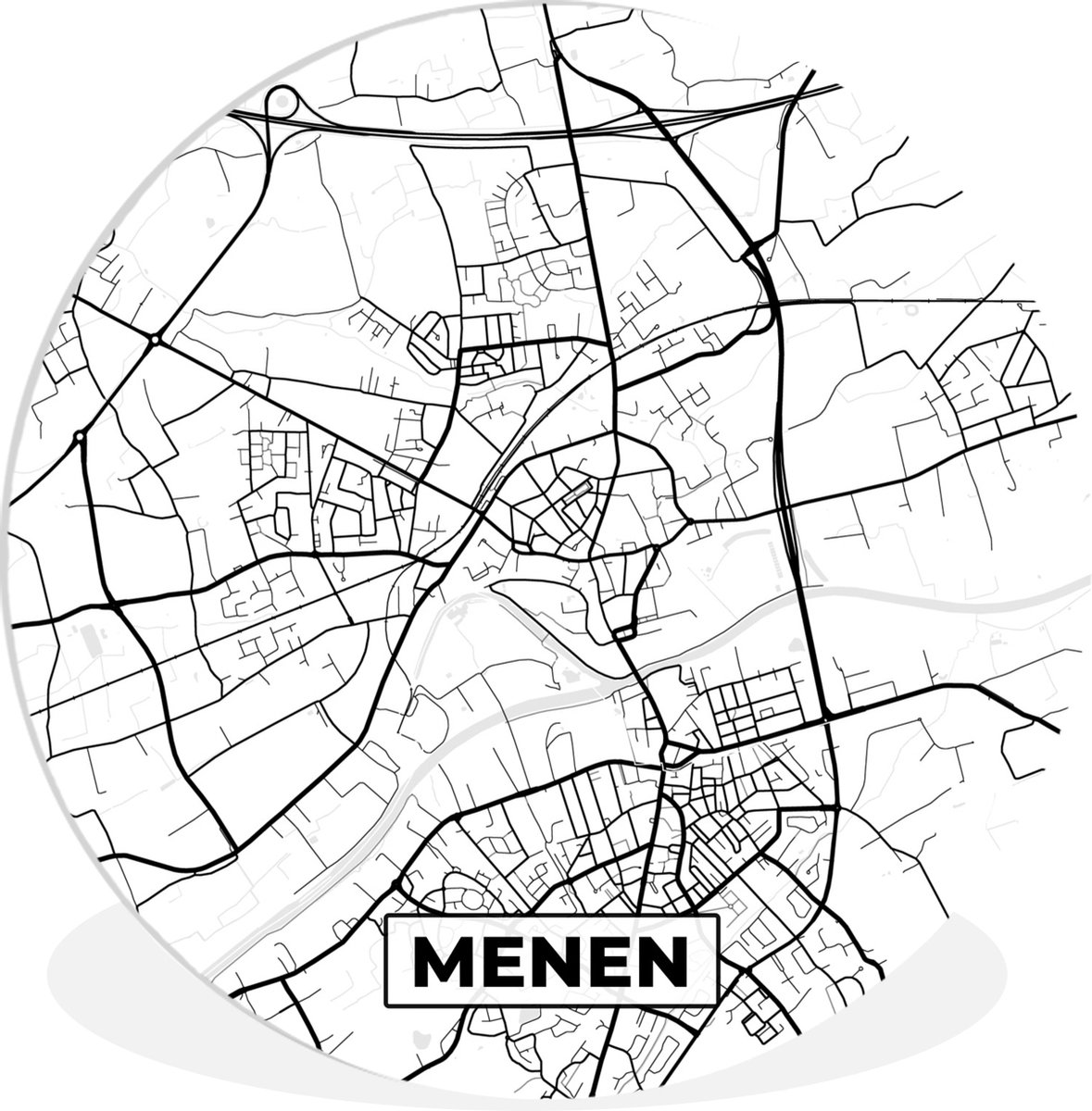 Wall Circle - Wall Circle Indoor - Map - Map - City Map - Menen ...