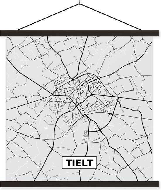 Posterhanger incl. Poster - Schoolplaat - België – Tielt – Stadskaart ...