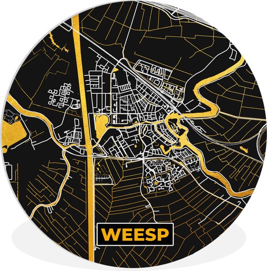 Wall Circle - Wall Circle Indoor - Weesp - Map - Goud - Map - City Map ...