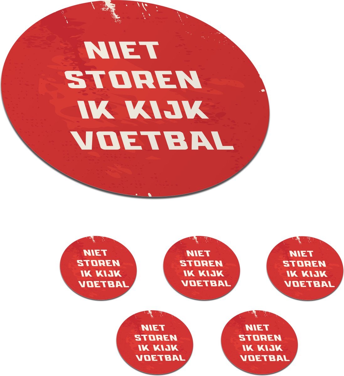 Onderzetters voor glazen - Rond - Spreuken - Quotes - Niet storen ik ...