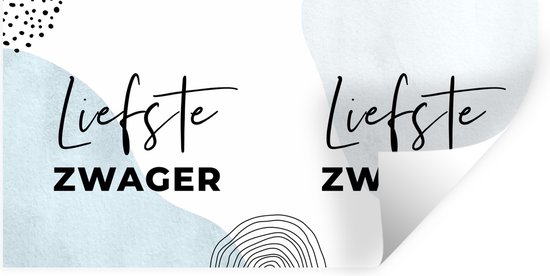 Muurstickers - Sticker Folie - Spreuken - Quotes - Blauw - 'Liefste ...