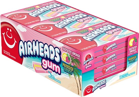 Airheads - Gum Raspberry Lemonade - 12 stuks | bol.com