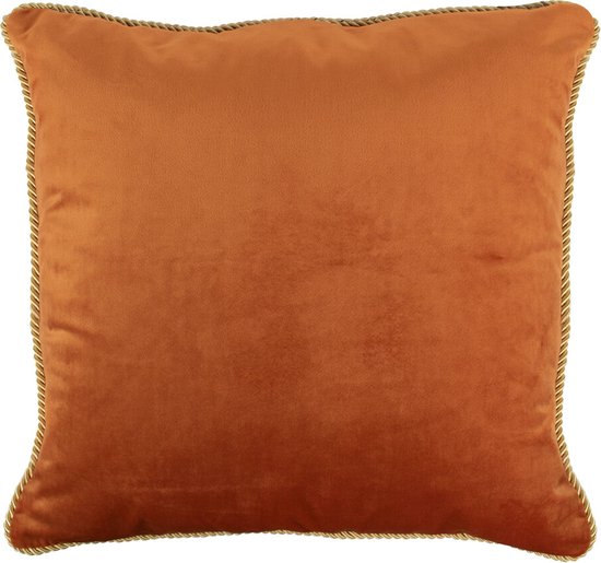 kussen fluweel goud oranje 45x45cm | bol