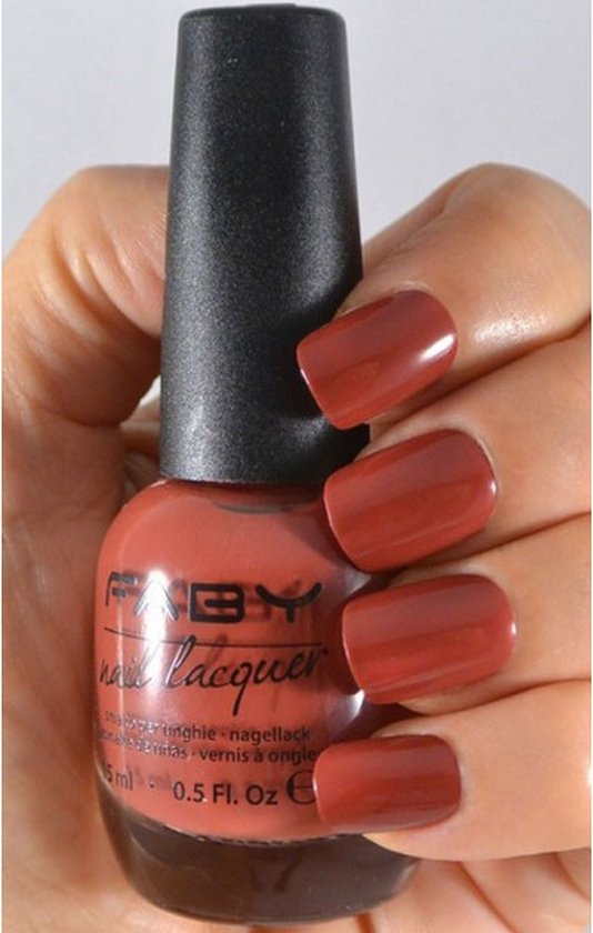 nagellak Luxury dames 15 ml vegan rood/bruin | bol.com