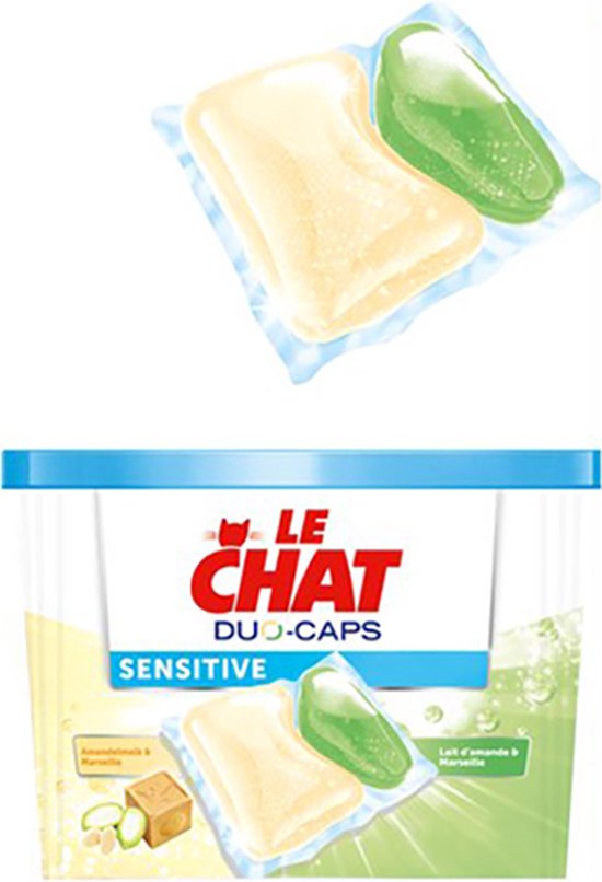 Le Chat Sensitive Duo Caps Wascapsules - Wasmiddel Capsules - 6 x 17 ...