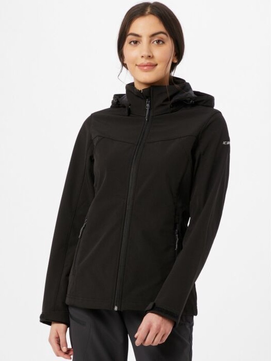 Icepeak Brenham Softshell Jacket Women, zwart Maat 3XL | EU 46 | bol.com