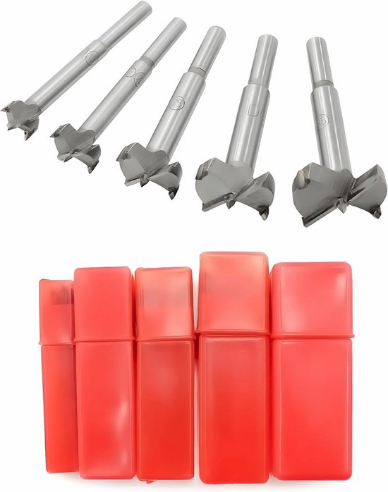 Forstner Houtbewerking Boren Set 15-35mm - 5 Stuks HSS Platte Wing ...