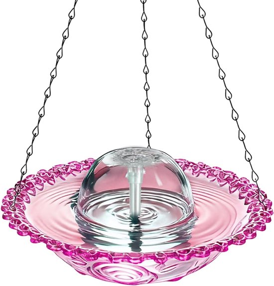 Vogelbad met fontein - Waterbak decoratief - Tuin decoratie ...