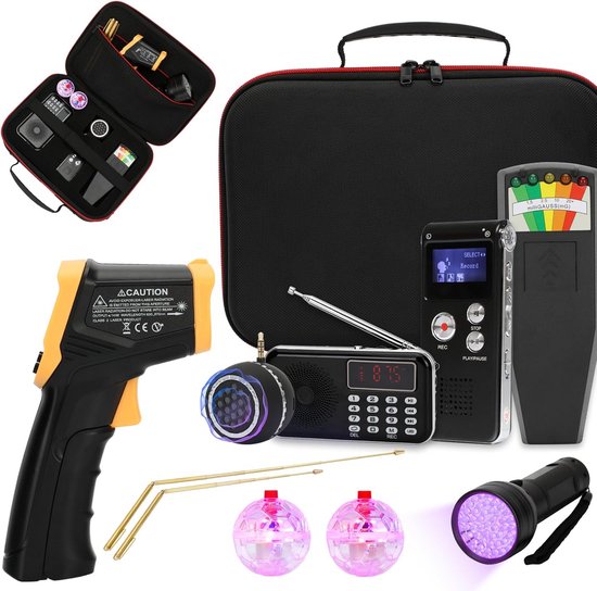 Complete Spookjachtset met EMF-meter, EVP-recorder en Spiritbox | bol