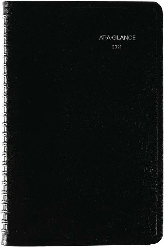 Weekplanner Agenda 2021 Compact Formaat Zwart | bol