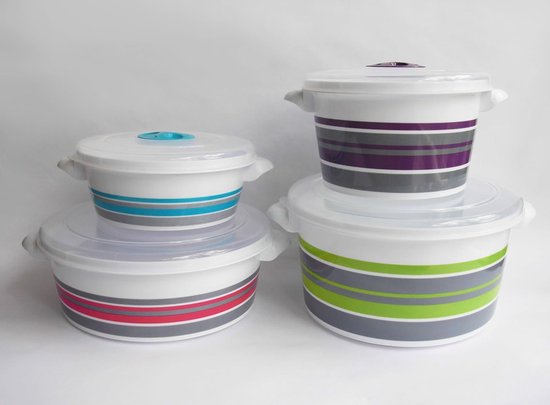 Magnetron Pot Tub - Koken en Stomen - Set van 4 | bol