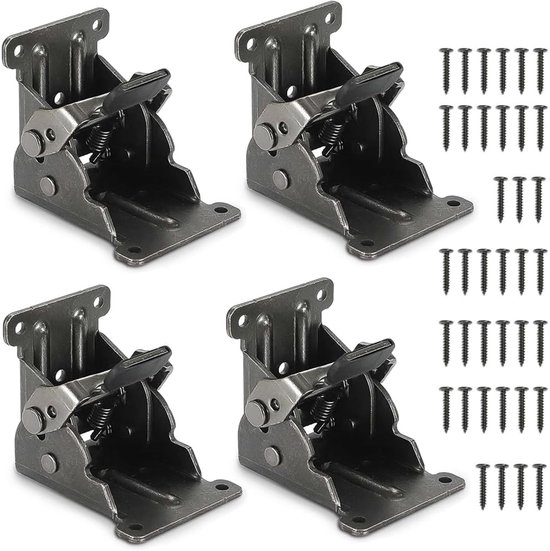 Set van 4 inklapbare tafelpoten - zelfvergrendelend ontwerp ...