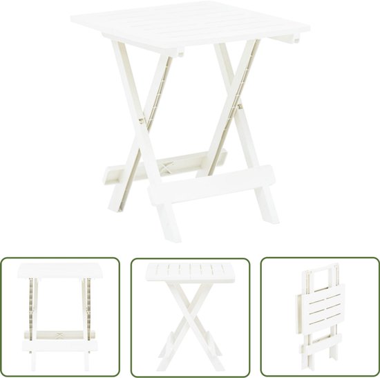 vidaXL Buitentafel - Tuin Tafel - Tuintafel inklapbaar 45x43x50 cm ...
