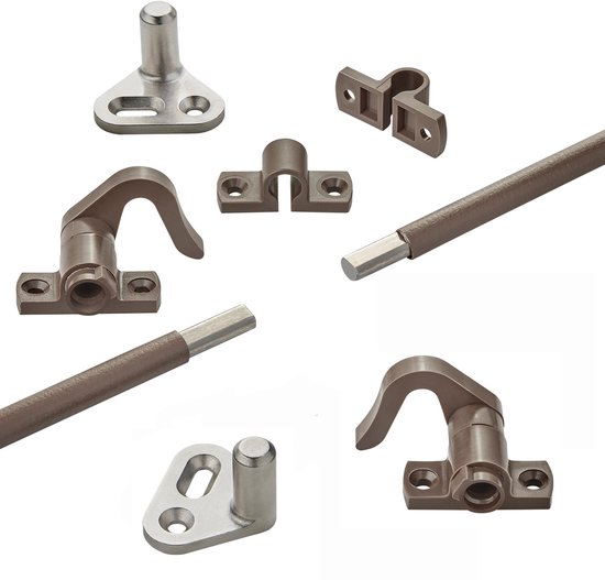 SOTECH accessoireset bruin voor het Push-Lock espagnoletslot | bol