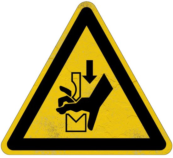 Knelling waarschuwingsbord - W030 - Sign Again - 15 cm | bol