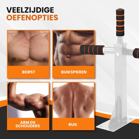TTD® Premium Pull Up Bar - Pull Up Station - Optrekstang Wandmontage ...