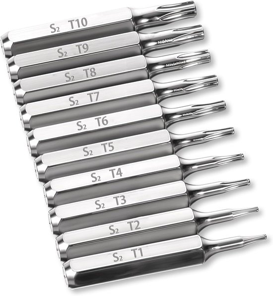 Torx bitset - 10 stuks - 4 mm torx-schroevendraaierset - sterbit T1 ...