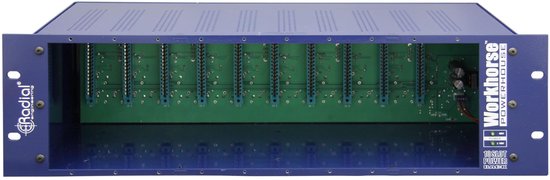 Radial Workhorse Powerhouse 500-er Rack, 10 Slots, 19" 5HE - Rack voor ...