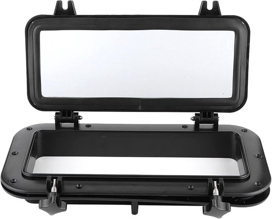 Allecto Plus - Universele Rond Zwart Patrijspoort Raam voor Boot en ...