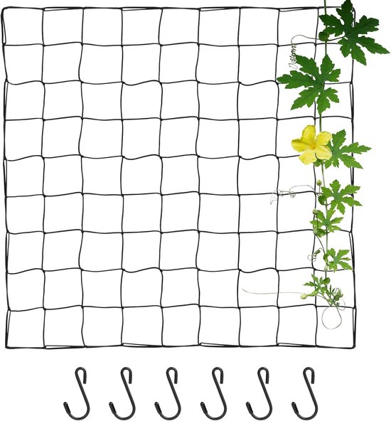 Scrog Net 120 cm x 120 cm - Ondersteuning voor Klimplanten - 10 cm x 10 ...