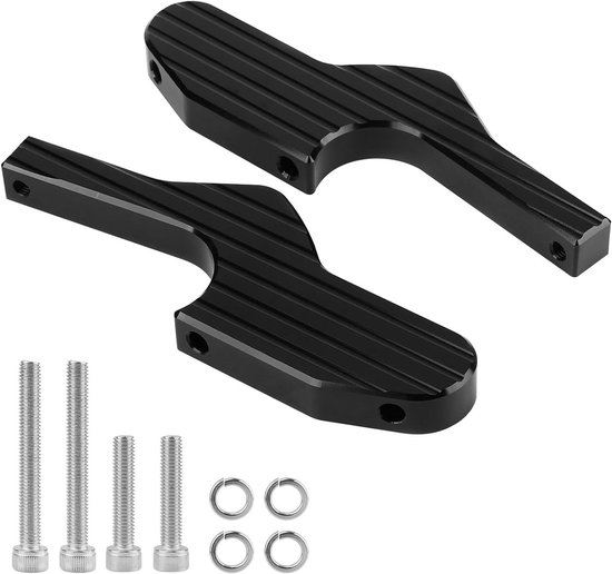 Passenger Footrest Extensions for Vespa - Black | bol