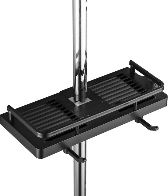 Douchestang accessoire - ophang caddy - zwart - 1 stuk | bol