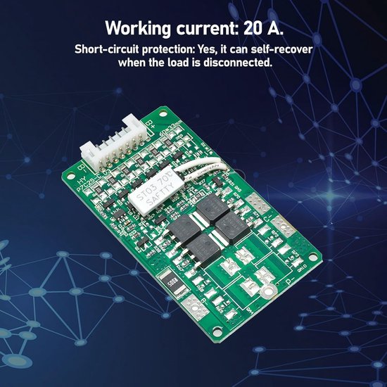 Lithium Battery Charger Board - BMS PCB 6S 10A 24V Li-ion 18650 Battery ...