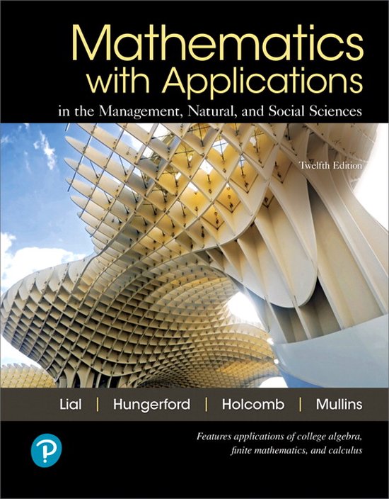 Mathematics with Applications In the Management, Natural, and Social ...
