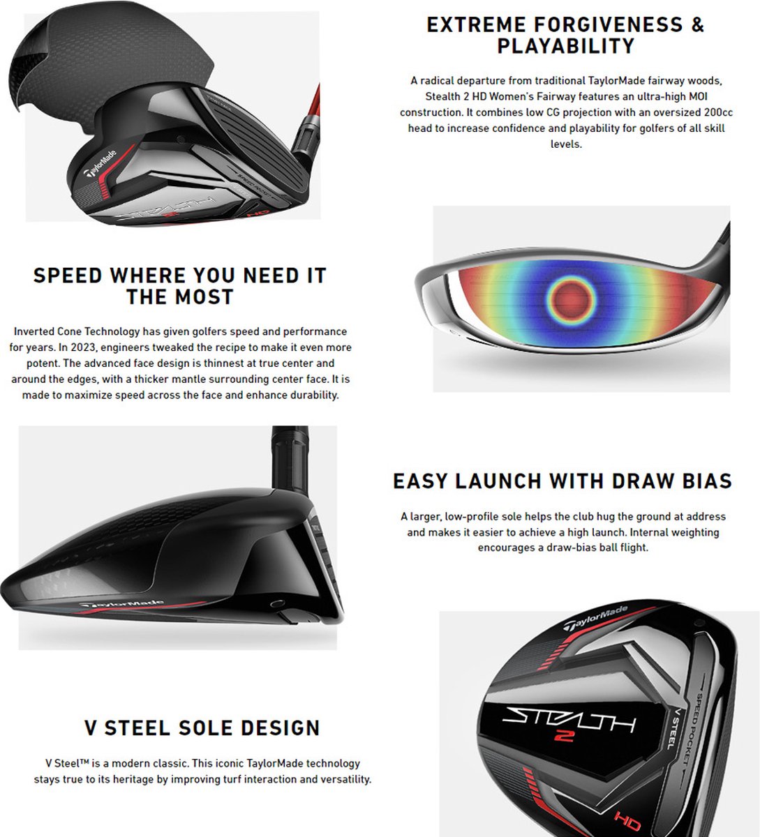 TaylorMade Stealth 2 Fairway Wood 2023 | 9 | 24° Loft | Rechtshandig ...
