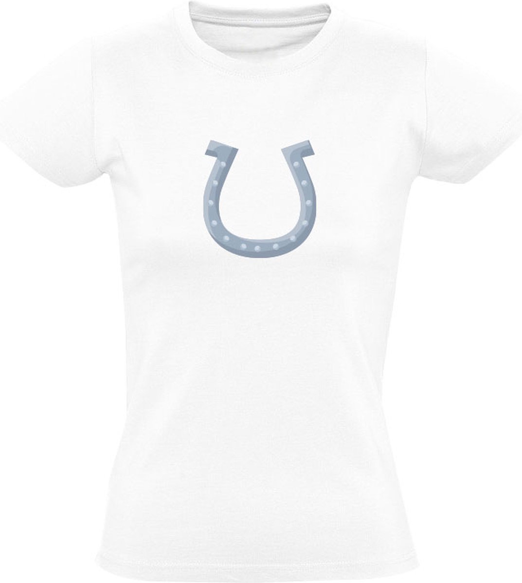 Hoefijzer Dames t-shirt| paard | hoeven | poten | pony | benen| ijzere ...