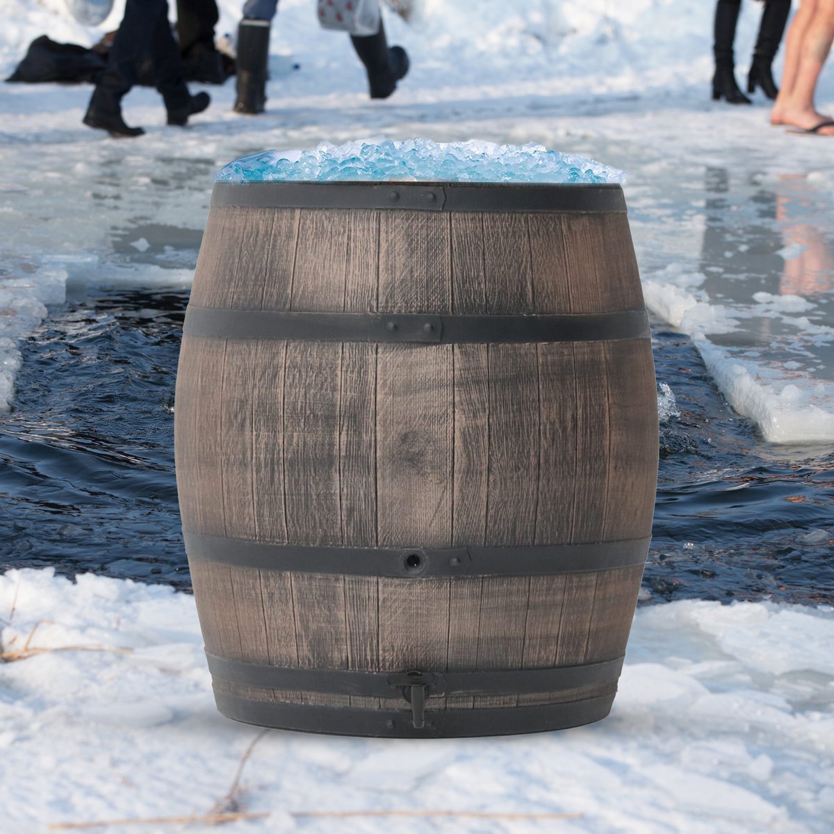 Zapply ijsbad Ton-Zitbad - Opblaasbaar ligbad- Bath Bucket- Wim hof ...